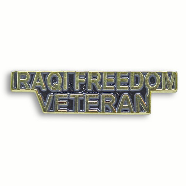 Iraqi Freedom Veteran Pin - Devil Dog Depot