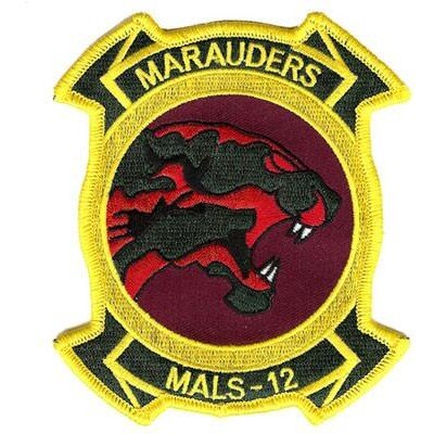 MALS-12 Marauders USMC Patch - Devil Dog Depot