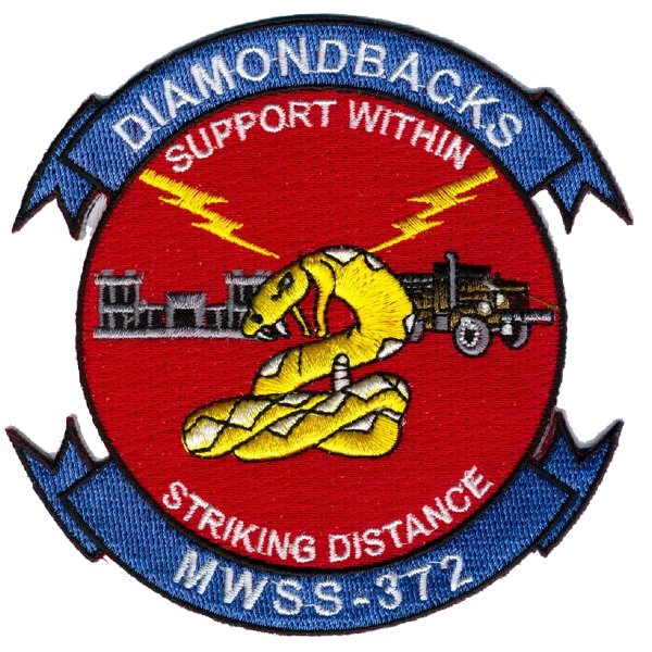Marine Wing Support Squadron 372 (MWSS-372) Patch - Devil Dog Depot