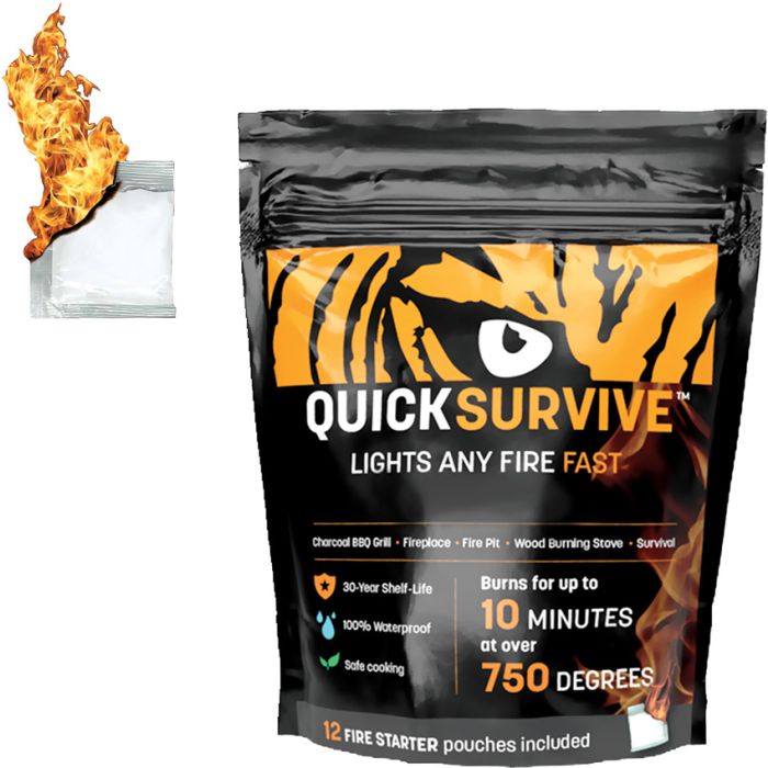 Quick Survive Fire Starter - 12 Pack - Devil Dog Depot