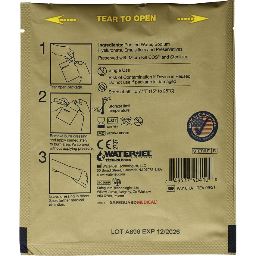 Military Tactical Burn Dressing - Devil Dog Depot