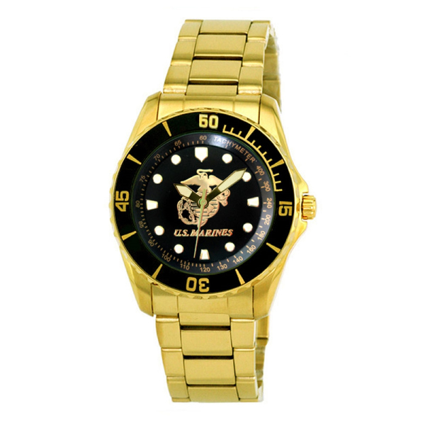 U.S. Marines Gold Watch with EGA - Devil Dog Depot