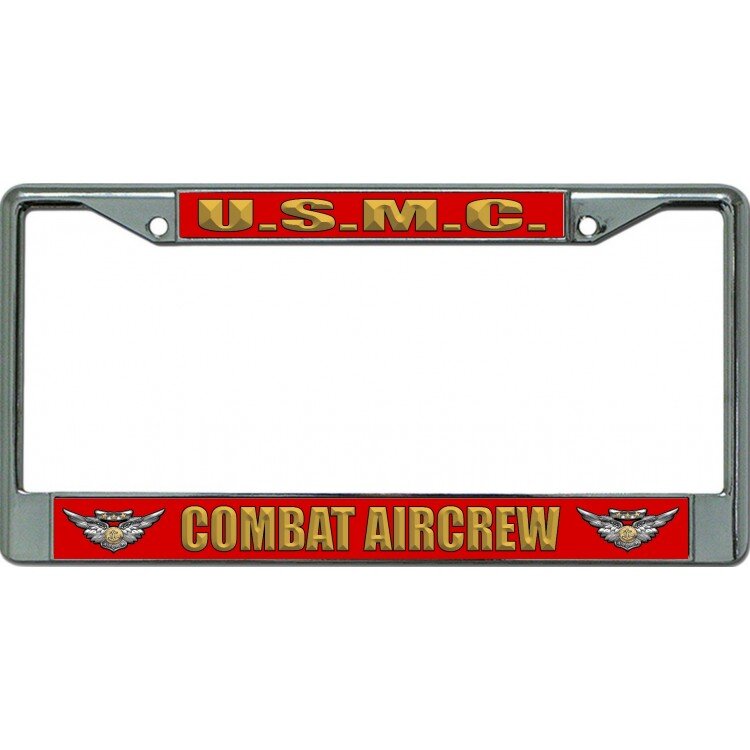 USMC Combat Aircrew License Plate Frame - Devil Dog Depot