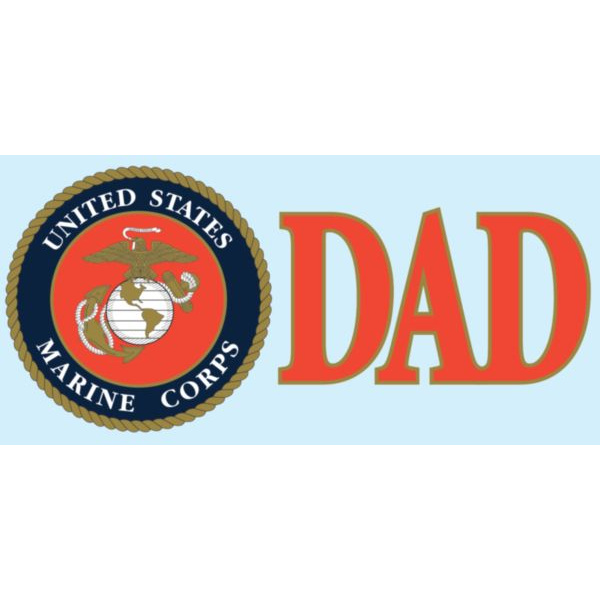 United States Marine Corps 'DAD' Decal - Devil Dog Depot