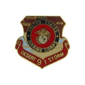 USMC Desert Storm Pin - Devil Dog Depot