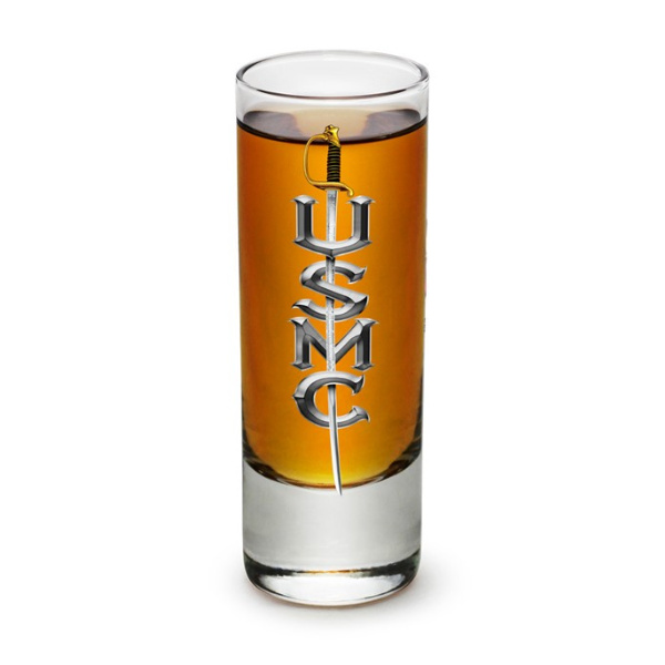 USMC Sword Shot Glass - Devil Dog Depot