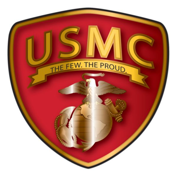 USMC 'The Few.' 'The Proud.' Shield Decal - Devil Dog Depot