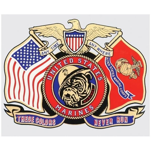United States Marines These Colors Never Run Decal - Devil Dog Depot