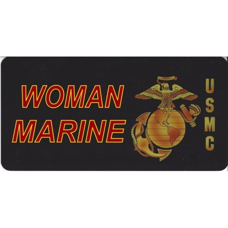 USMC Woman Marine License Plate - Devil Dog Depot