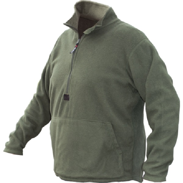 Marine Corps Fleece Pullover - OD Green - Devil Dog Depot