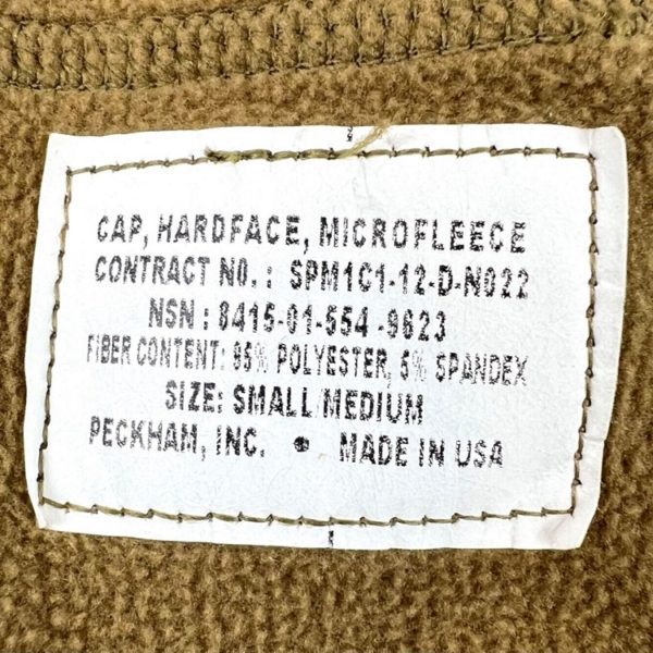 USMC Coyote Fleece Hardface Watch Cap Microfleece Military Beanie