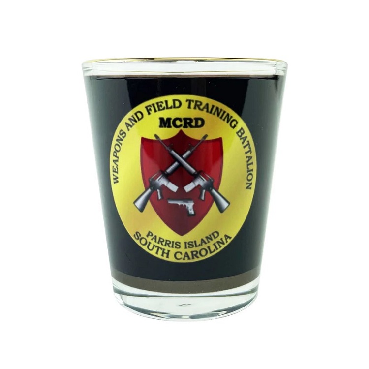 USMC Parris Island Weapons & Field Training Battalion Shot Glass ...