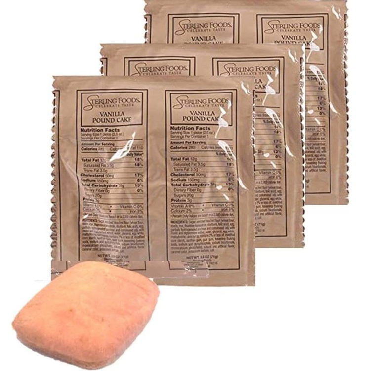Vanilla Pound Cake MRE Dessert - Devil Dog Depot