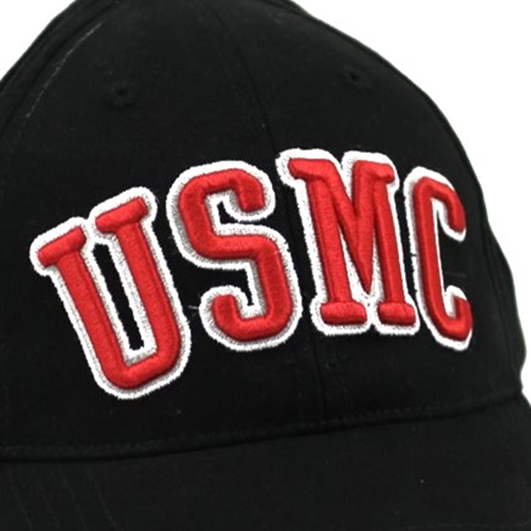 Red and Black USMC Baseball Hat - Devil Dog Depot