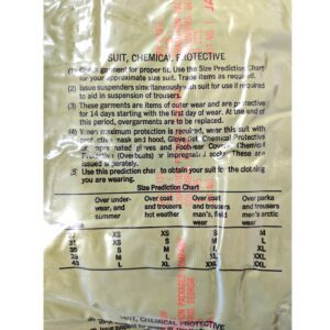 USGI 2-Piece Charcoal-Lined Protective Chemical Suit