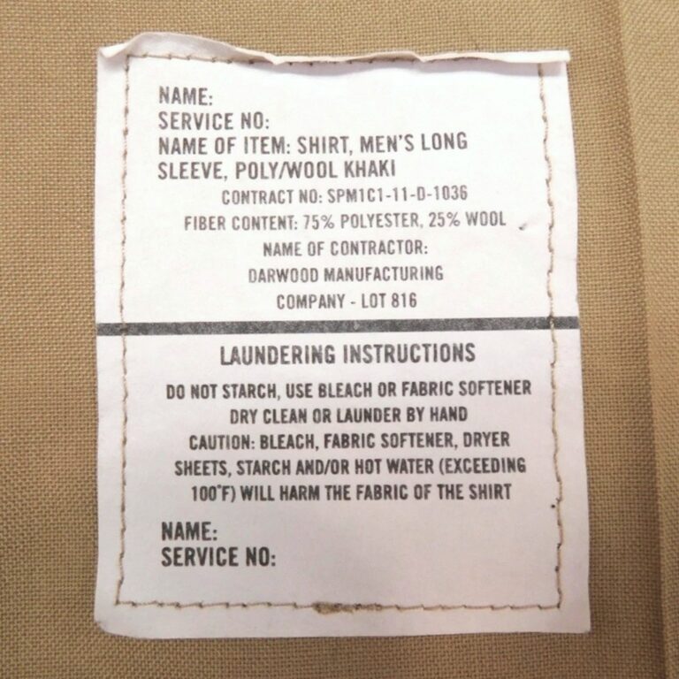 USMC Khaki Long Sleeve Dress Shirt: Charlies Service Uniform